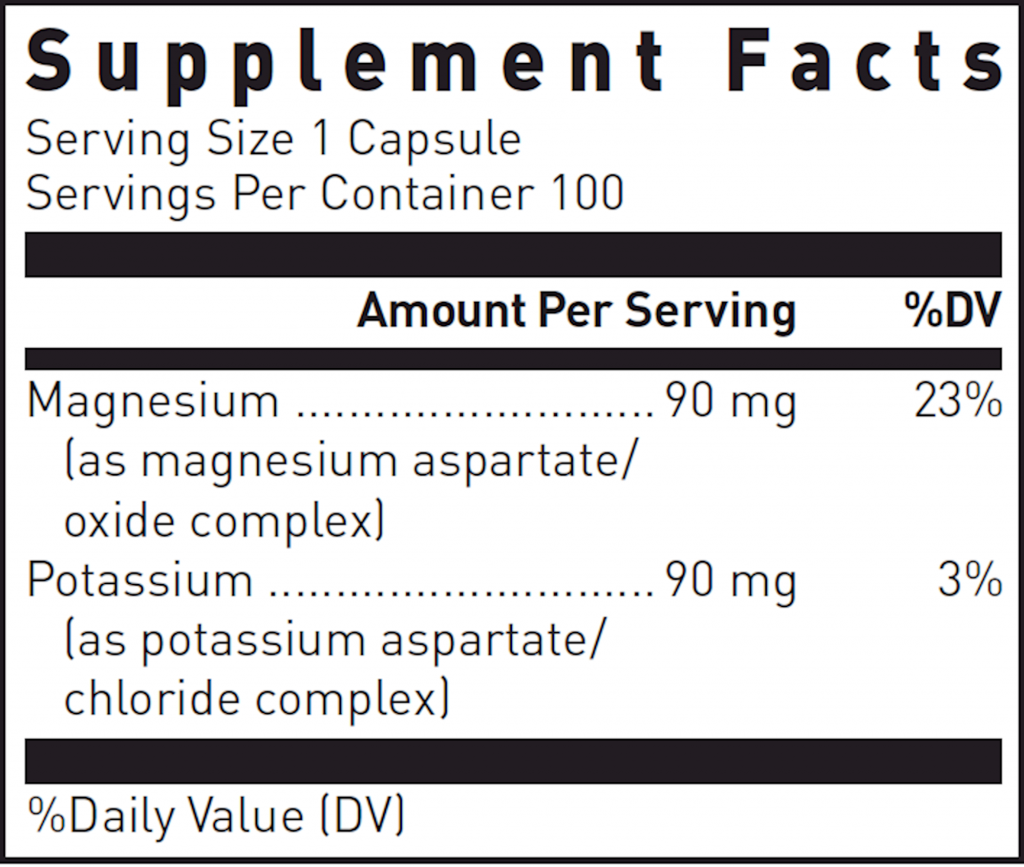 Magnesium Potassium Complex 100 caps | Strand Supplements